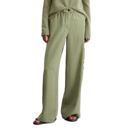 Marc O'Polo Chinohose MARC O'POLO "aus TENCEL&trade; Lyocell", Damen, Gr. 44, Normalgr&ouml;&szlig;en, olive, Obermaterial: 100% Lyocell, unifarben, weit lang, Hosen Chinohose