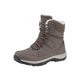 Outdoorwinterstiefel Hi-Tec "RIVA MID WATERPROOF", Damen, Gr. 37, grau (olive), Synthetik, Schuhe Schn&uuml;rboots Winterboots, Winterstiefel, Snowboots, Winterschuhe, wasserdicht & gef&uuml;ttert