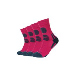 Camano Damen Wandersocken "Function", Gr. 35anemone, Materialmix, unifarben, Socken, mit Fu&szlig;gew&ouml;lbe-St&uuml;tze