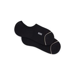 Businesssocken BOSS "2P LC Iconic CC W", Damen, Gr. 35-38, schwarz (schwarz 001), Baumwollmischung, elastisch, Socken, mit BOSS Stickerei
