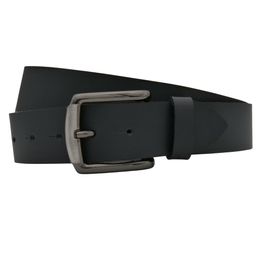 Lederg&uuml;rtel AnnaMatoni "AnnaMatoni Herren Lederg&uuml;rtel Zeitloses Design G&uuml;rtel 4cm breit", Herren, Gr. TW80 - 95cm Gesamtl&auml;nge, marine 490, 100% Leder, G&uuml;rtel Lederg&uuml;rtel
