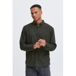 Langarmhemd Blend "BHBARNEY", Herren, Gr. L, US-Größen, salute, 75% Polyester, 25% Baumwolle, kariert, Basic, Basic normal, ohne Ausschnitt, mit Knopf, Hemden, Stilvolles Langarmhemd