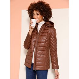 Steppjacke Classic Basics, Damen, Gr. 46, rot (rotbraun), 100% Polyester, unifarben, Jacken Steppjacke