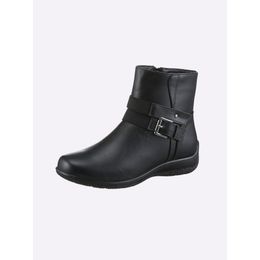 Stiefelette Casual Looks, Damen, Gr. 40, schwarz, Lederimitat, Schuhe Stiefelette
