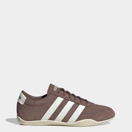 Sneaker adidas Sportswear "GRAND COURT LO", Damen, Gr. 37, earth strata, sanftes weiß, earth strata, Leder, Synthetik, Schuhe Sneaker