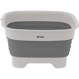 Outwell Collaps Wash Bowl Waschsch&uuml;ssel mit Abfluss 33,5 x 30 x 19 cm grey mist - Faltgeschirr und Faltsch&uuml;sseln