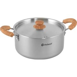 Outwell Feast Aluminiumtopf mit Keramikbeschichtung 3 Liter beige Griffe - Camping-T&ouml;pfe