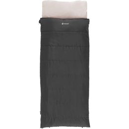 Outwell Contour Prime Deckenschlafsack 220 x 85 cm Rei&szlig;verschluss rechts dunkelgrau - Schlafs&auml;cke