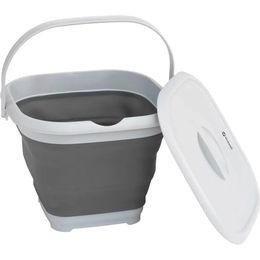 Outwell faltbarer eckiger Eimer mit Deckel 30 x 29,5 x 22 cm grey mist - Aufbewahrungs- & Transportbeh&auml;lter