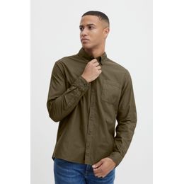 Langarmhemd Blend "BHBugley", Herren, Gr. XXL, US-Gr&ouml;&szlig;en, forest night, Web, 100% Baumwolle, unifarben, regular fit normal, ohne Ausschnitt, eingesetzt, Hemden, Stilvolles Hemd mit langen &Auml;rmeln