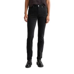 Marc O'Polo 5-Pocket-Hose MARC O'POLO "aus Organic Cotton-Stretch-Mix", Damen, Gr. 27, L&auml;nge 30, deep night blau, Obermaterial: 78% Baumwolle, 20% Viskose, 2% Elasthan; Futter: 100% Baumwolle, unifarben, slim fit normal, Hosen 5-Pocket-Hose