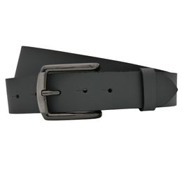 Lederg&uuml;rtel AnnaMatoni "AnnaMatoni Herren Lederg&uuml;rtel Zeitloses Design G&uuml;rtel 4cm breit", Herren, Gr. TW110 - 125cm Gesamtl&auml;nge, grau 730, 100% Leder, G&uuml;rtel Lederg&uuml;rtel