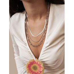 Hey Happiness Necklace 'Timeless Triple' female Silver size Onesize