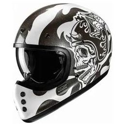 HJC Helmets HJC V60 Flame MC5 Integralhelm Schwarz / Weiss L