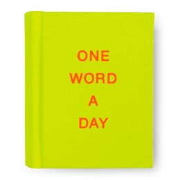 Notizbuch One Word a Day Neongelb