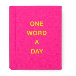 Notizbuch One Word a Day Neonpink