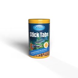 AQUARIS Stick Tabs – Hochwertige Fischfutter-Tabs für Zierfische mit Artemia & Tubifex. Hafttabletten zur Beobachtung an der Aquarienscheibe