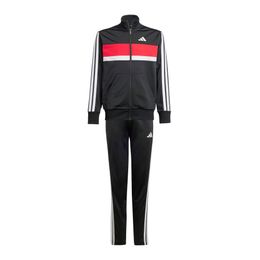 adidas Sportswear Trainingsanzug 'Seasonal Essentials Tiberio' Jungen Gr&ouml;&szlig;e 128 rot / schwarz / wei&szlig;