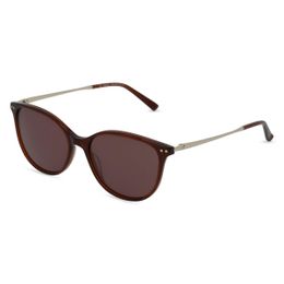 Fielmann BD 484 SUN CL | Damen-Sonnenbrille | Fassung: Vollrand, Quadratisch, Acetat, Braun Transparent | Glasfarbe: Braun