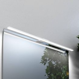 MCJ LED-Spiegelleuchte Triga, IP44, wei&szlig;, 80cm, 4.000K
