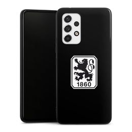 DeinDesign Galaxy A53 5G Handy Silikon H&uuml;lle Case schwarz Handyh&uuml;lle Tsv 1860 M&uuml;nchen Official Licensed Product Sechzger