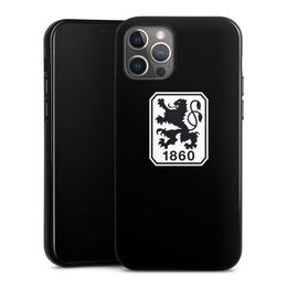 DeinDesign iPhone 12 Pro Handy Silikon H&uuml;lle Case schwarz Handyh&uuml;lle Sechzger Official Licensed Product Tsv 1860 M&uuml;nchen