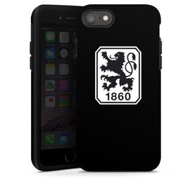 DeinDesign iPhone SE (2020) Handy Panzer Handyh&uuml;lle robuste Outdoor H&uuml;lle Schutzh&uuml;lle matt Tsv 1860 M&uuml;nchen Official Licensed Product Sechzger Tough Case