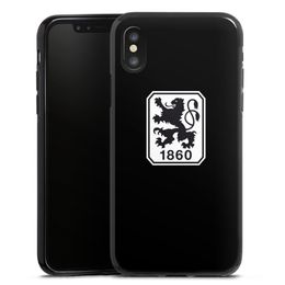 DeinDesign iPhone X Handy Silikon H&uuml;lle Case schwarz Handyh&uuml;lle Sechzger Official Licensed Product Tsv 1860 M&uuml;nchen
