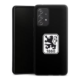DeinDesign Galaxy A52s 5G Handy Premium Silikon H&uuml;lle Handyh&uuml;lle schwarz Case Sechzger Official Licensed Product Tsv 1860 M&uuml;nchen Silikon Premium Case
