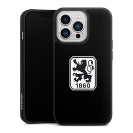 DeinDesign iPhone 13 Pro Handy Premium Silikon H&uuml;lle Handyh&uuml;lle schwarz Case Sechzger Official Licensed Product Tsv 1860 M&uuml;nchen Silikon Premium Case