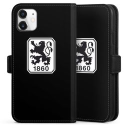 DeinDesign iPhone 11 Handy Klapph&uuml;lle Handyh&uuml;lle aus Kunst Leder schwarz Flip Case Sechzger Official Licensed Product Tsv 1860 M&uuml;nchen Sideflip mit Lasche