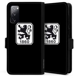 DeinDesign Galaxy S20 Handy Klapph&uuml;lle Handyh&uuml;lle aus Kunst Leder schwarz Flip Case Sechzger Official Licensed Product Tsv 1860 M&uuml;nchen Sideflip mit Lasche