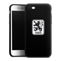 DeinDesign iPhone SE (2020) Handy Premium Silikon H&uuml;lle Handyh&uuml;lle schwarz Case Tsv 1860 M&uuml;nchen Official Licensed Product Sechzger Silikon Premium Case