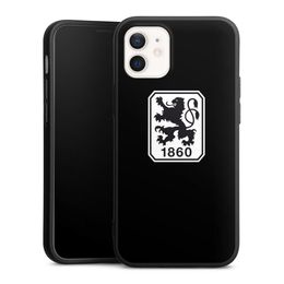 DeinDesign iPhone 12 mini Handy Premium Silikon H&uuml;lle Handyh&uuml;lle schwarz Case Sechzger Official Licensed Product Tsv 1860 M&uuml;nchen Silikon Premium Case