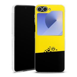 DeinDesign Galaxy Z Flip 6 Handy Hard Case Schutzh&uuml;lle transparent Smartphone Handy H&uuml;lle Dortmunder Girl Borussia Dortmund Bvb Hard Case
