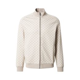 JOOP! Sweatjacke 'Wendeu' Herren Gr&ouml;&szlig;e M dunkelbeige / wei&szlig;