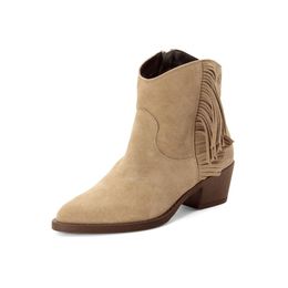 Tamaris Stiefelette Damen Gr&ouml;&szlig;e 39 beige Winterschuhe