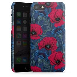 DeinDesign iPhone SE (2020) Handy Premium Case Smartphone Handyh&uuml;lle Schutzh&uuml;lle matt Poppy Painting Flower Premium Case