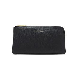 Coccinelle Leder-Clutch in Schwarz - (B)18 x (H)10 x (T)2 cm - 12% | Damen-taschen