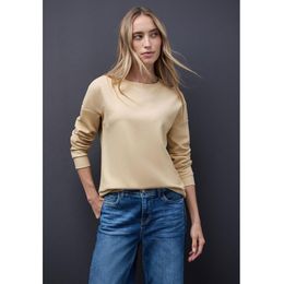Street One Sweatshirt in Beige - 46% | Gr&ouml;&szlig;e 34 | Damen-sweatshirts-jacken