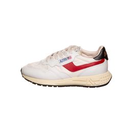 AUTRY Leder-Sneakers "Relwind" in Wei&szlig;/ Rot - 36% | Gr&ouml;&szlig;e 45 | Herrensneakers