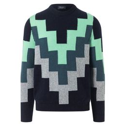 Maerz Muenchen Wollpullover in Dunkelblau - 65% | Gr&ouml;&szlig;e 54 | Herren-plussize