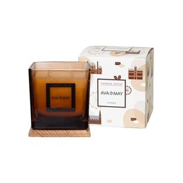 AVA & MAY AVA & MAY Duftkerze "Viennese Coffee" in Hellbraun - 550 g - 63% | Kerzen-vasen