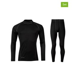 HALTI 2tlg. Set: Thermowäsche "Avion" in Schwarz - 45% | Größe 3XL | Herren-sportunterwaesche