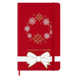 Moleskine Liniertes Notizbuch ''Holiday'' in Rot - (B)13 x (H)21 cm - 12% | Buero-schulbedarf