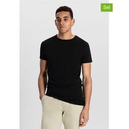 DSTREZZED 2er-Set: Shirts in Schwarz - 49% | Gr&ouml;&szlig;e L | Herren-plussize