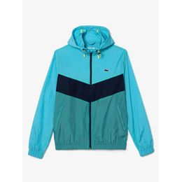 Lacoste Sweatjacke in T&uuml;rkis/ Dunkelblau - 57% | Gr&ouml;&szlig;e 50 | Herren-sweatshirts-jacken