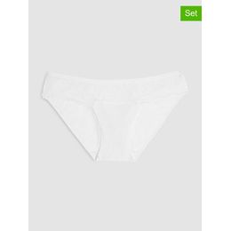 COTONELLA 2er-Set: Slips in Wei&szlig; - 21% | Gr&ouml;&szlig;e M | Damen-unterteile