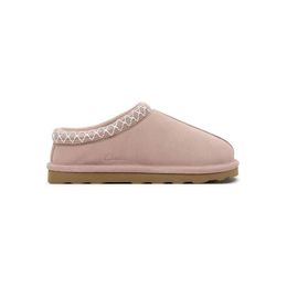 Clarks Leder-Hausschuhe in Rosa - 56% | Größe 36 | Damen-pantoletten