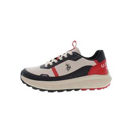 U.S. Polo Assn. Sneakers in Creme/ Rot/ Schwarz - 55% | Gr&ouml;&szlig;e 45 | Herrensneakers